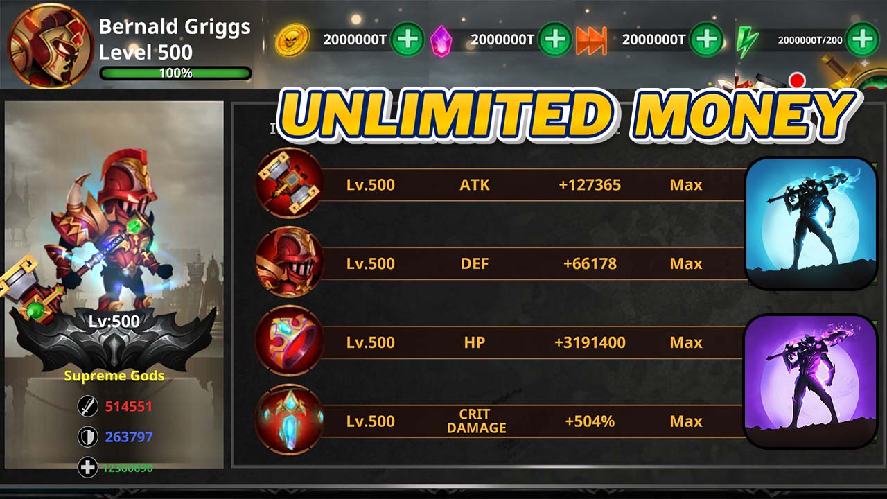 How to Get Unlimited Coins, Gems, Skips, Energy and Max Level 500 in Stickman Legends - Loot & Learn